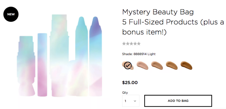 NEW PUR Mystery Beauty Bag only for $25(5 full size + 1 bonus, $120 ...