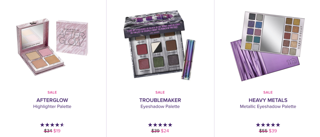 Urban Decay lowered sale item prices + 30% off + After Dark only $20 ...