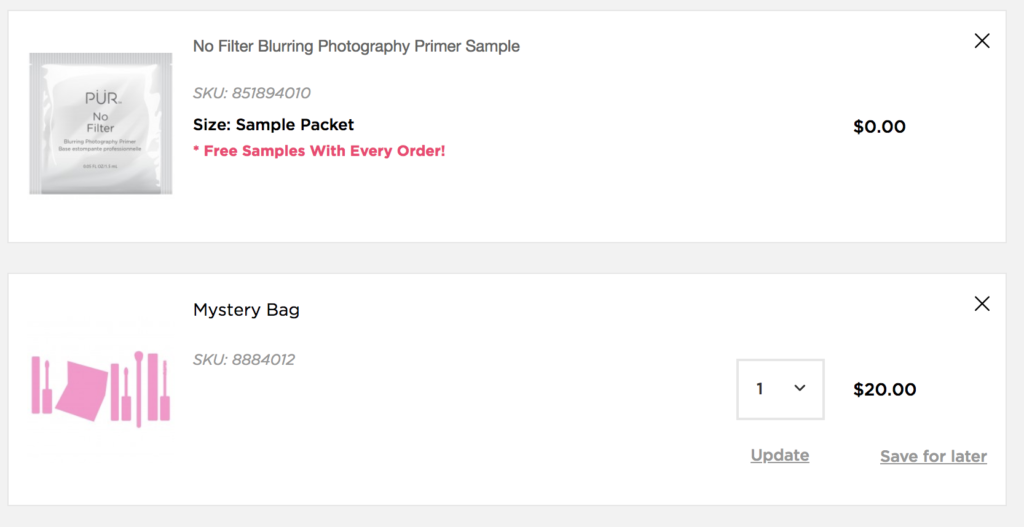 Pur Minerals Mystery Bag(5 full sizes, $100 value) only $19.45 shipped ...
