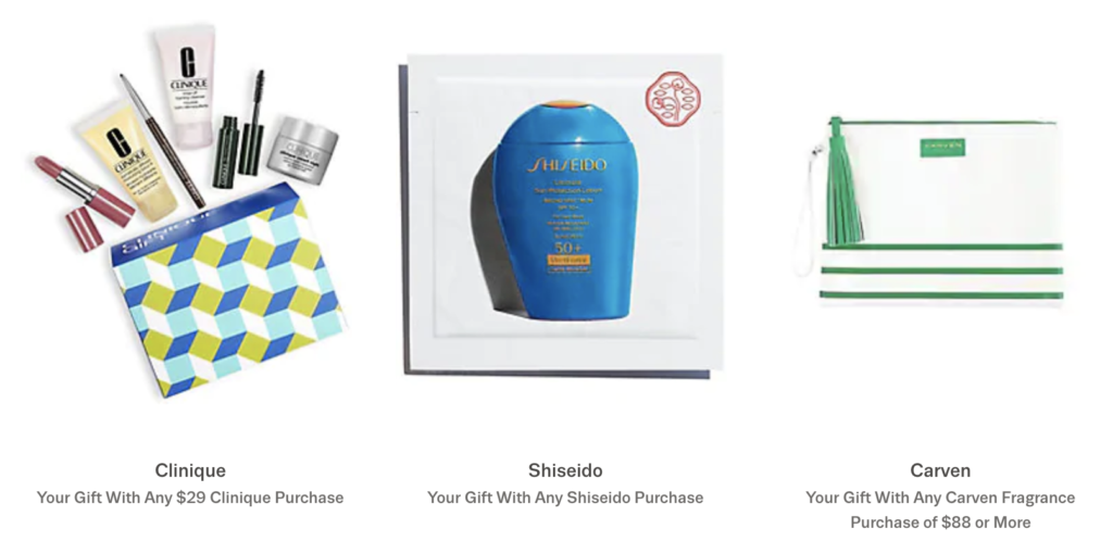 Department Store Beauty Offers | Gift With Purchase