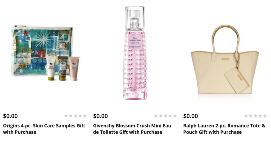 Department Store Beauty Offers | Gift With Purchase