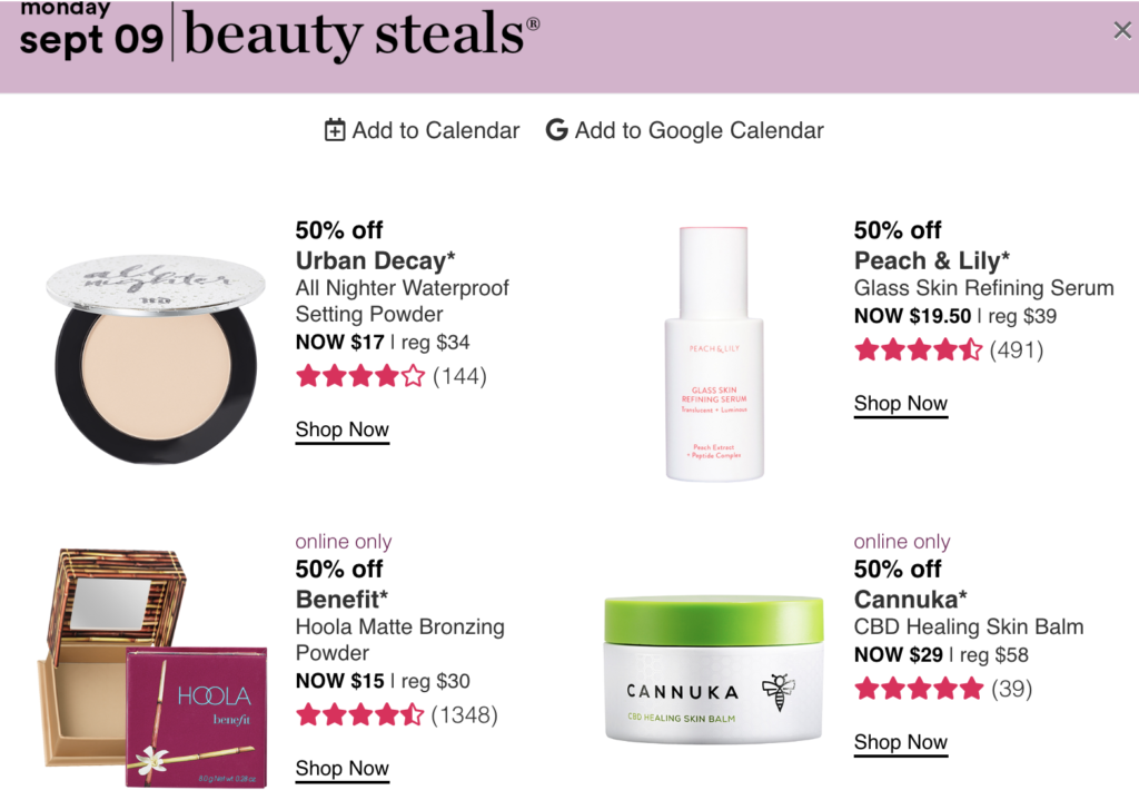 Ulta 21 Days of Beauty – DAY 9 (9/9 tomorrow) | Gift With Purchase