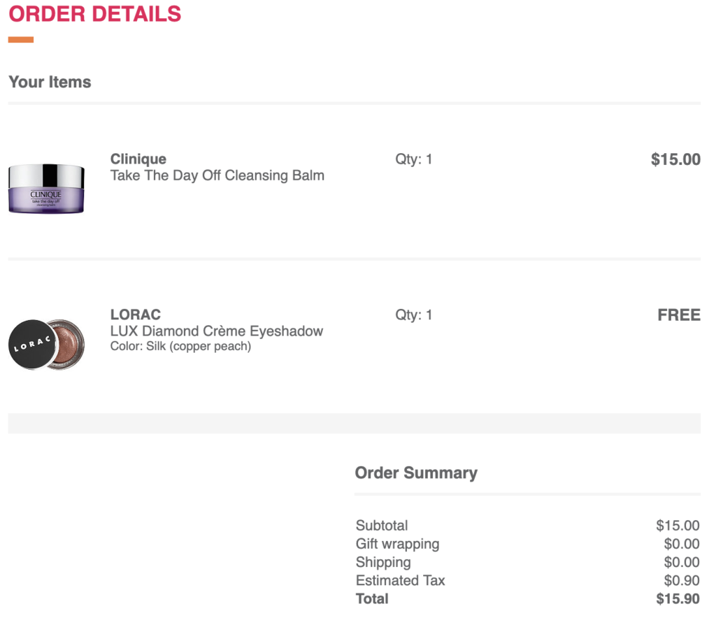 My Today’s Ulta Order | Gift With Purchase