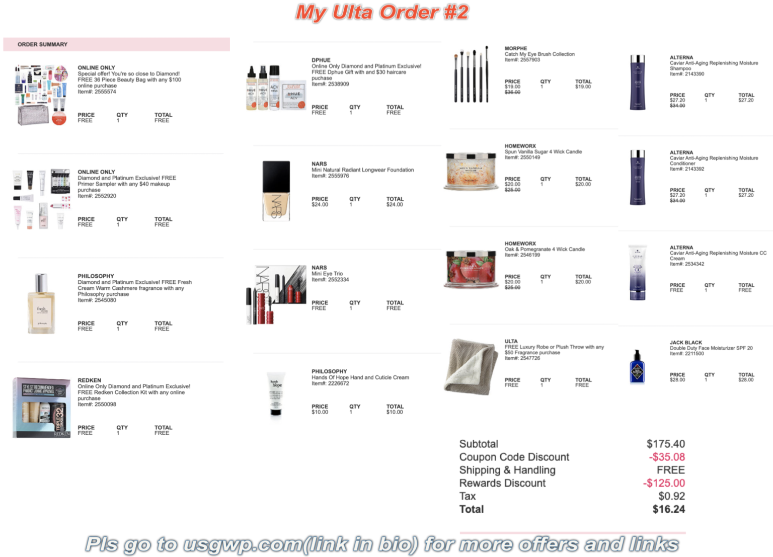My Ulta Order #2 | Gift With Purchase