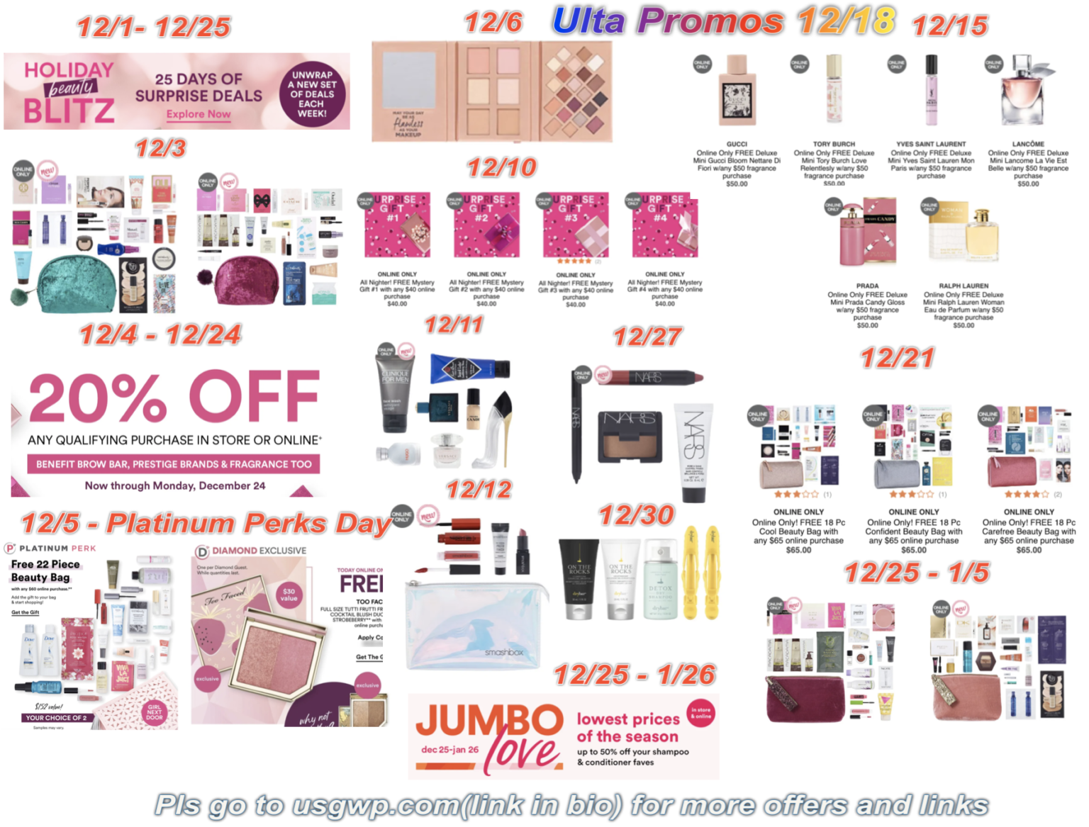 Ulta Promos in December 2018 - Gift With Purchase