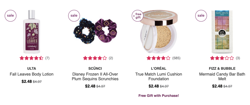 Ulta Clearance | Gift With Purchase