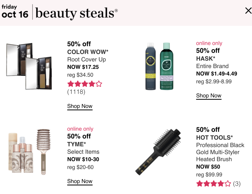 Ulta Gorgeous Hair Event 10/4 – 10/24 | Gift With Purchase