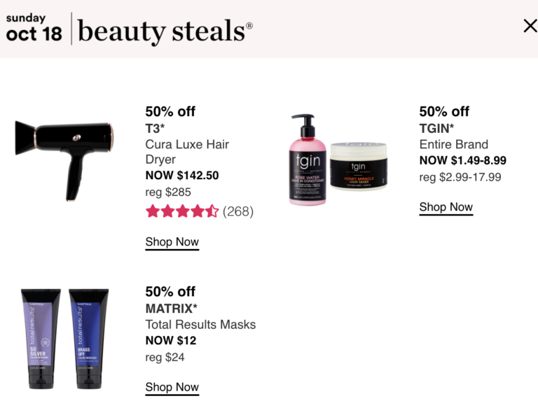 Ulta Gorgeous Hair Event 10/4 – 10/24 | Gift With Purchase