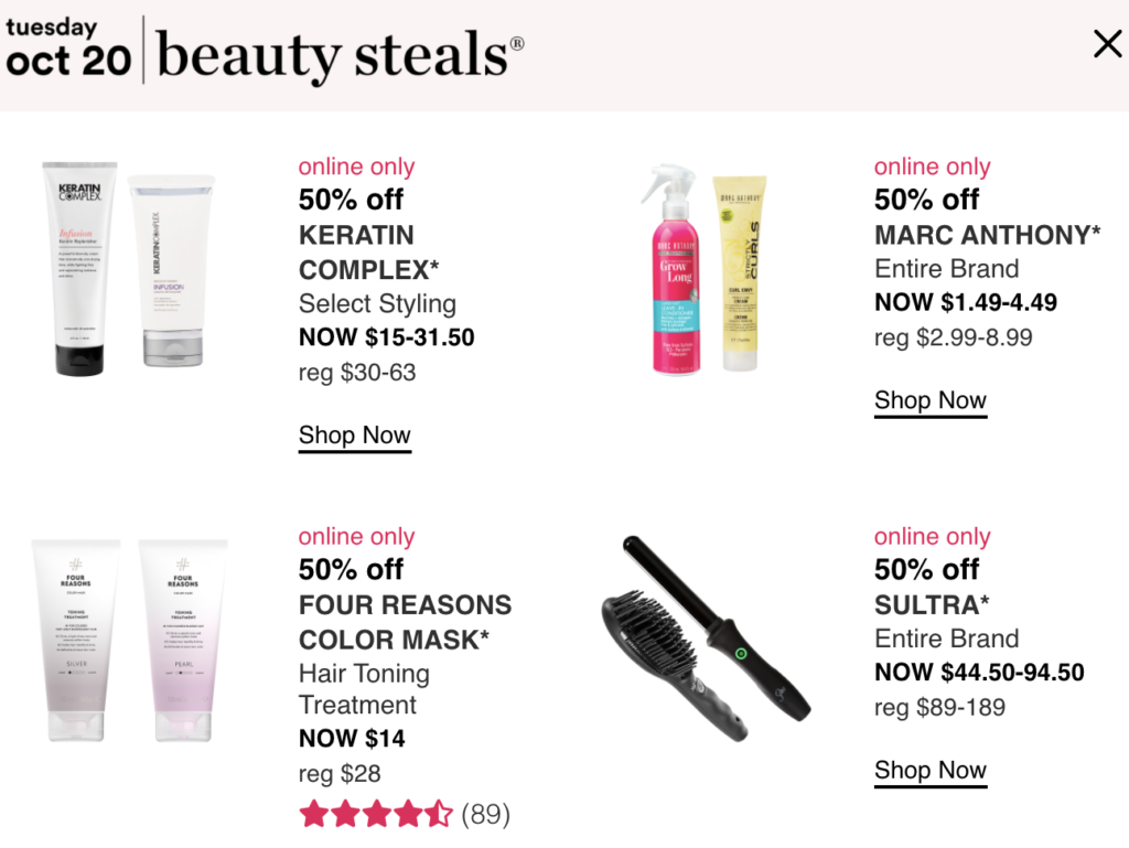 Ulta Gorgeous Hair Event 10/4 – 10/24 | Gift With Purchase
