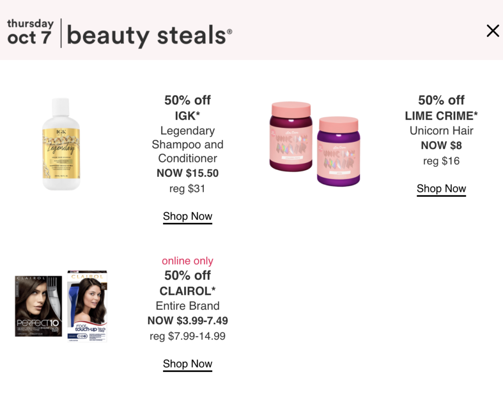 Ulta Gorgeous Hair Event (10/3 - 10/23) - Gift With Purchase