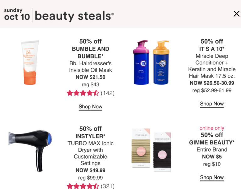 Ulta Gorgeous Hair Event (10/3 - 10/23) - Gift With Purchase