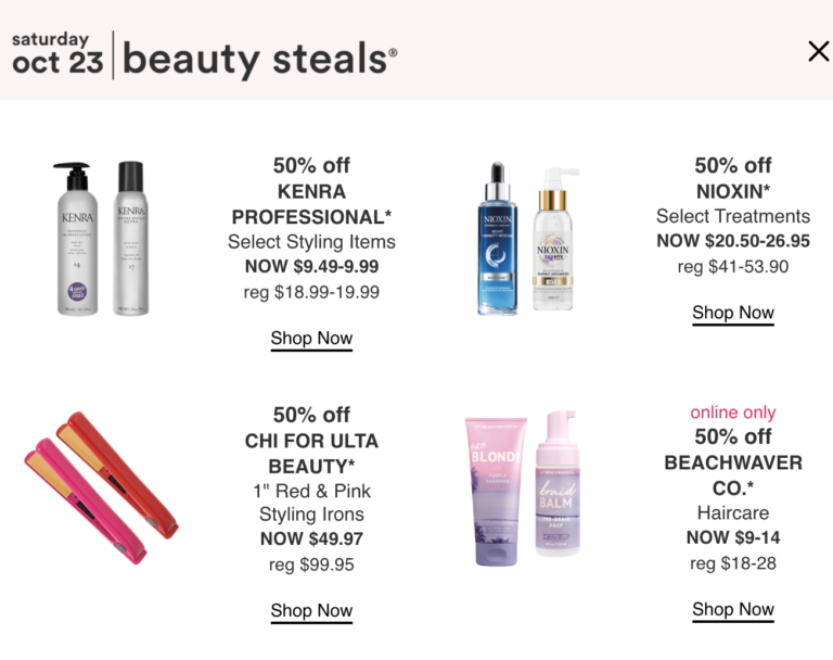 Ulta Gorgeous Hair Event (10/3 - 10/23) - Gift With Purchase