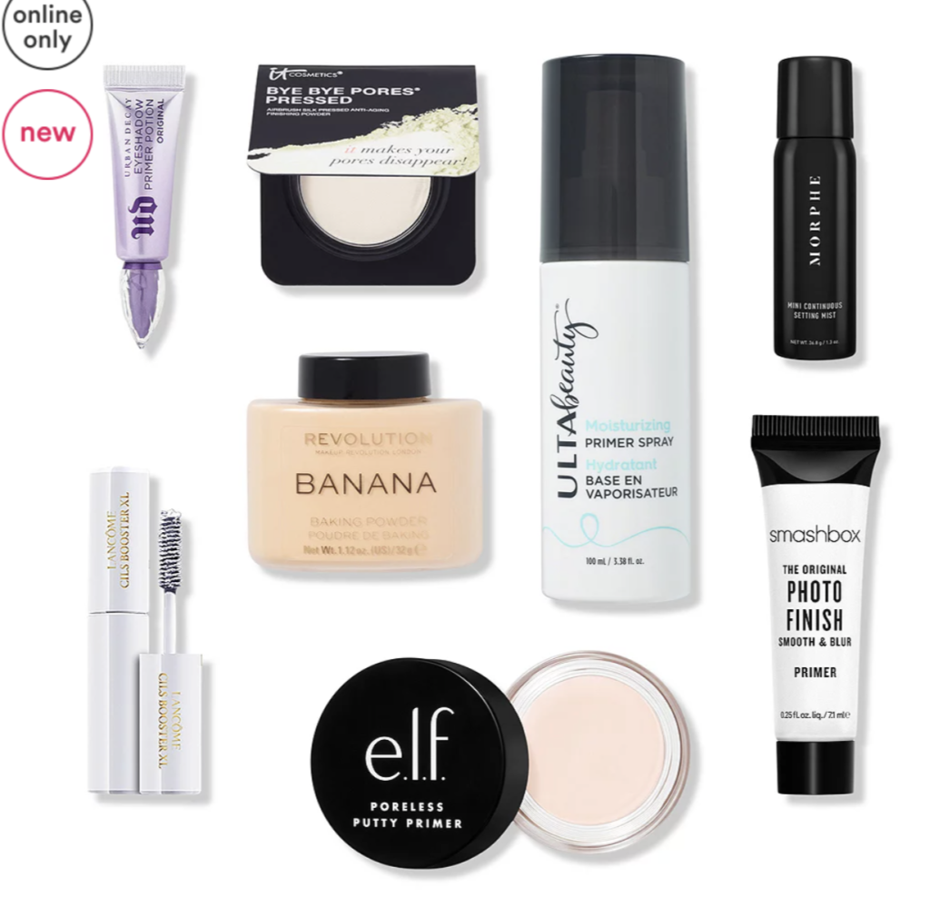 Ulta: Free 8 Piece Makeup Obsession Prep & Set Sampler with $60 ...