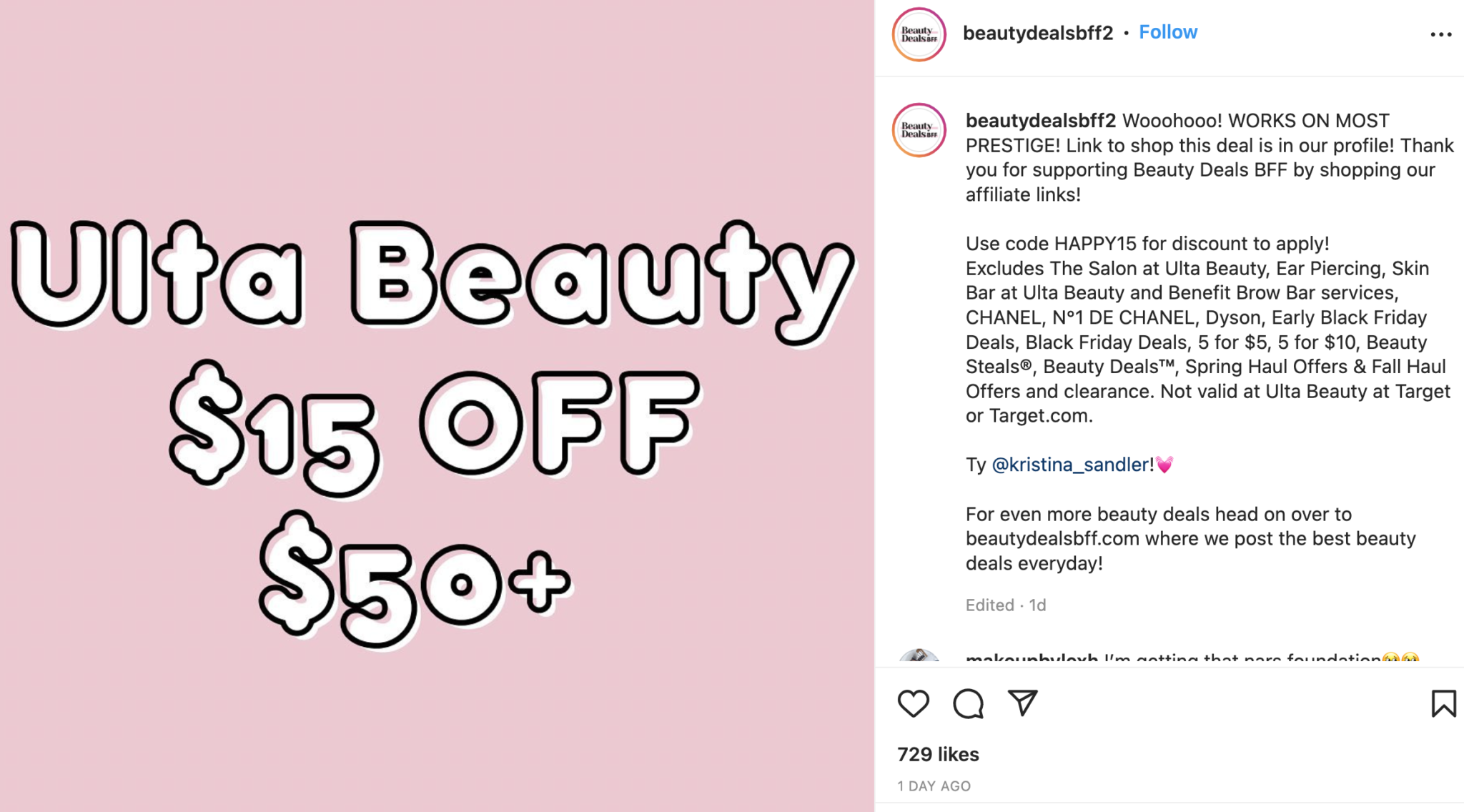 Ulta: $15 off $50(incl. prestige) + 5X pts select products | Gift With ...