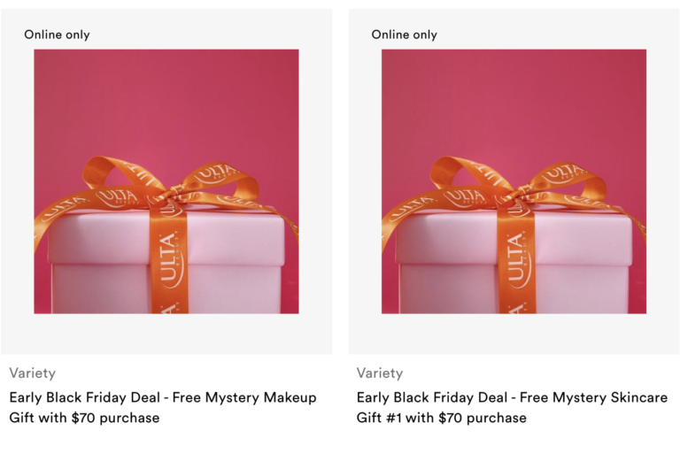 Ulta: Choose 1 of 6 free mystery gift set w/$70 purchase + More | Gift ...