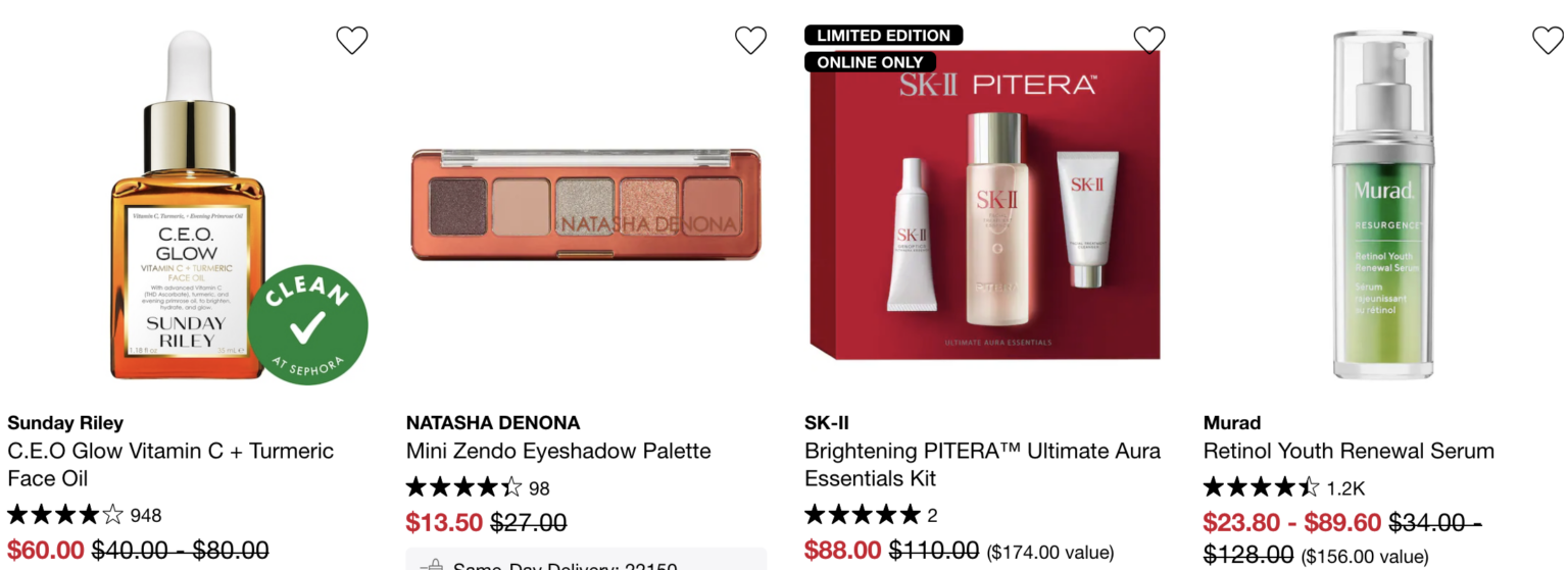 Sephora gift with purchase update 2/16 - Gift With Purchase