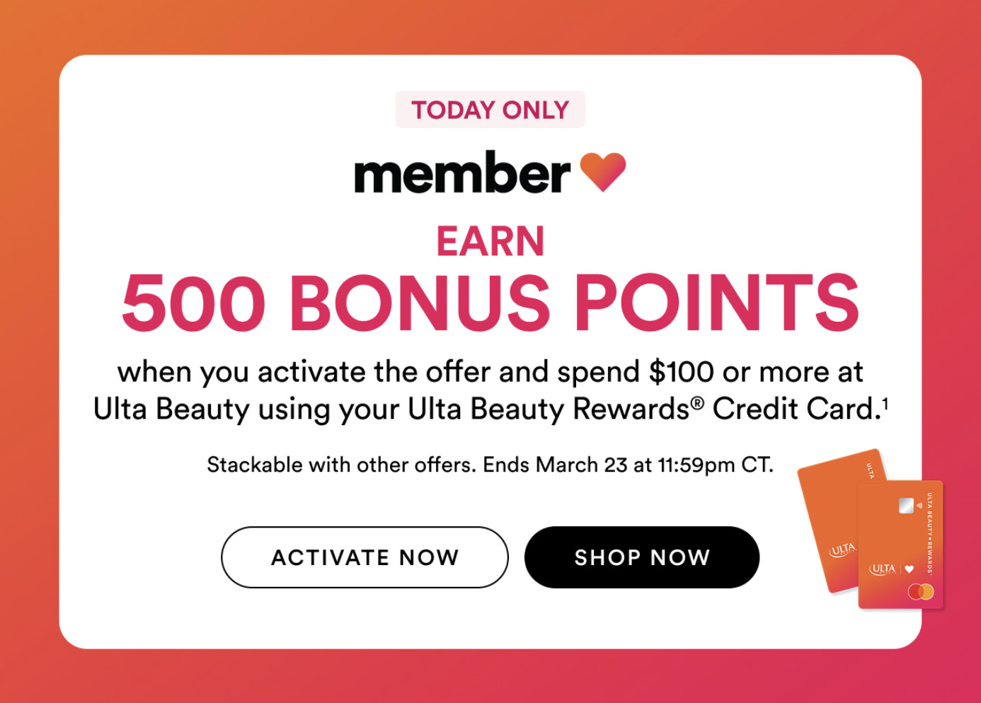 Ulta: 500 pts with $100 purchase using Ulta Credit Card | Gift With ...